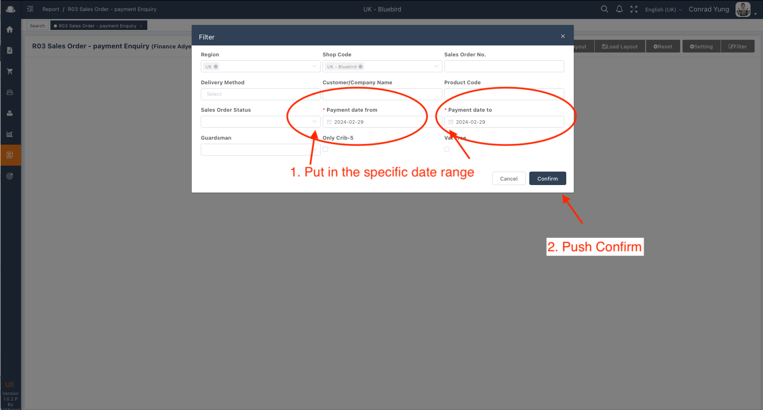How to get End of Day Tender Report from UX POS