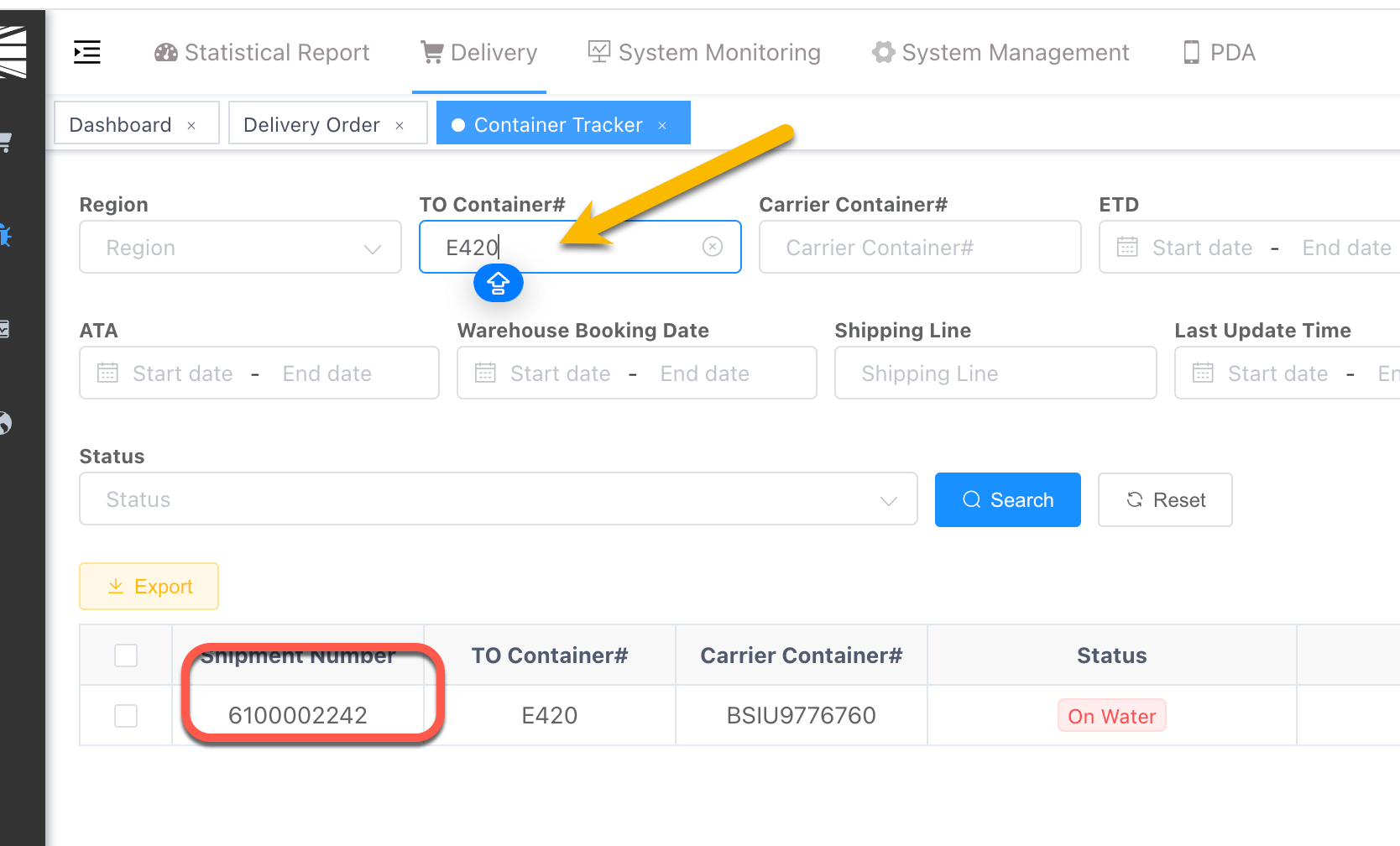 TMS-SHIPMENT:How to update the arrive at port in SAP sync to TMS for a ...