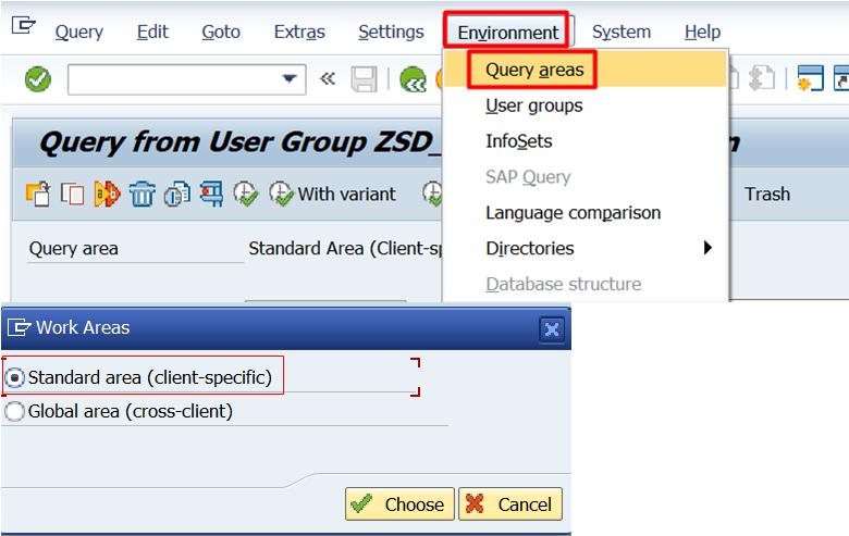 SAP-FI: How to execute query report in SQ01