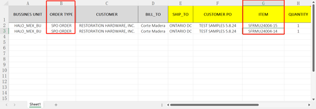 POs pendientes de cargar Oracle / User can't load SO's into Oracle
